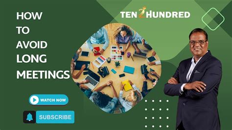 How To Avoid Long Meetings Tamil Business Tips Youtube