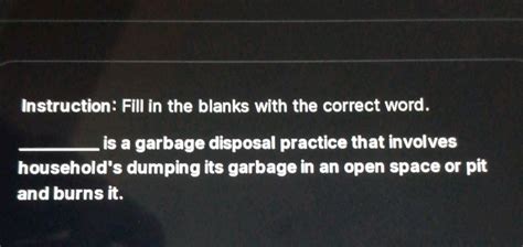 Instruction Fill In The Blanks With The StudyX