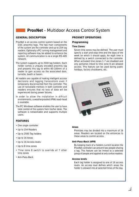 Proxnet Multidoor Access Control System