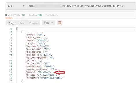 LabCollector Web Service Application Programming Interface Software