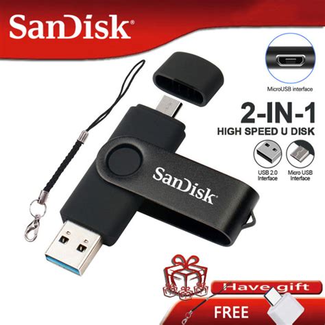 Sandisk Black Otg Flash Drive Gb Gb Tb Otg Three In One Drive Gb Pen Drive Gb Gb