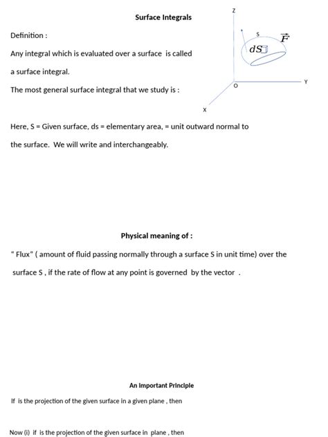 Surface Integral Pdf