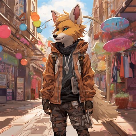Open Furry Anthro Fursona Enjoying Himself Adopt By