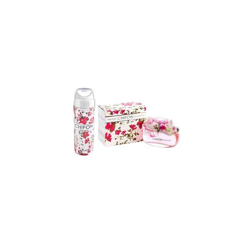 این‌چند خرید ادو پرفیوم زنانه امپر مدل ست اسپری و ادکلن شیفون حجم ۱۰۰