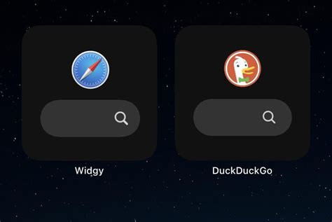 My Attempt At A Safari Widget Based On The Ddg Widget Uses Siri Shortcut To Open Safari All