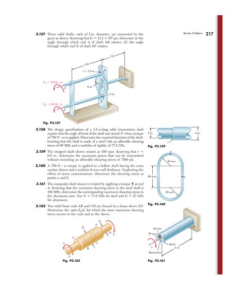Engr Lec Engr Lec Three Solid Shafts Each Of In Diameter Are Connected By The
