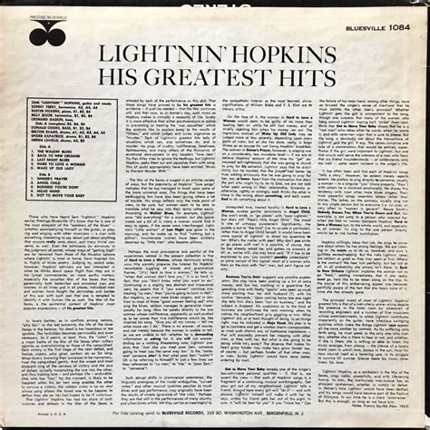 Illustrated Sam Lightnin Hopkins Discography