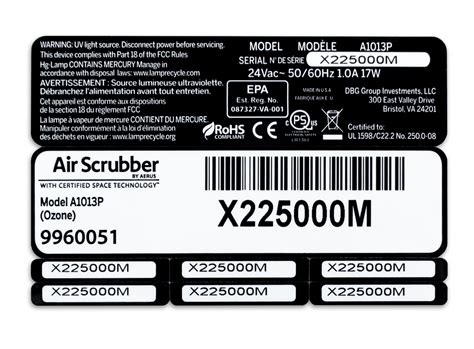 Rohs Compliant Labels And Stickers Restriction Of Hazardous Substances