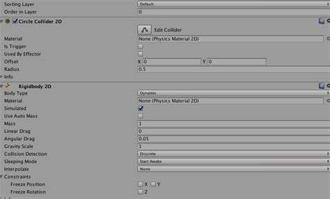 2d Ball Wont Collide With Wall Unity Engine Unity Discussions
