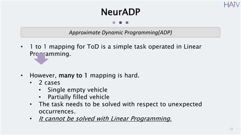 Neural Approximate Dynamic Programming For On Demand Ride Pooling Ppt