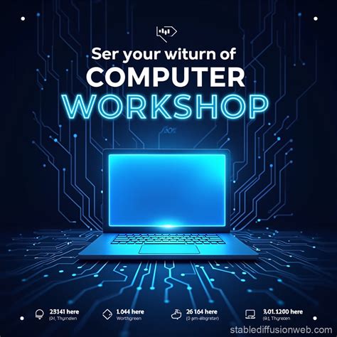 Computer Workshop Flyer Poster Prompts Stable Diffusion Online