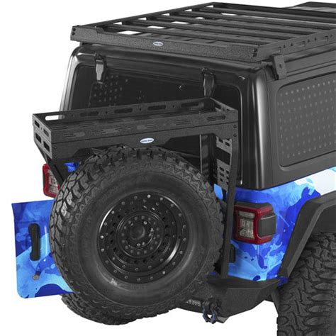 Tailgate Cargo Rack For 2018 2026 Jeep Wrangler Jl Hooke Road Hooke Road 4x4