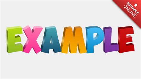 Example Multi Color For The New Year Text Effect Generator