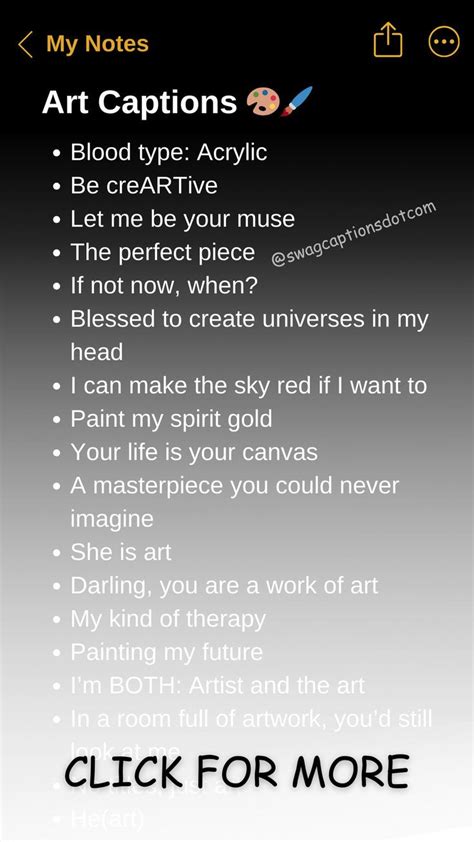 Art Captions For Instagram One Word Instagram Captions Instagram
