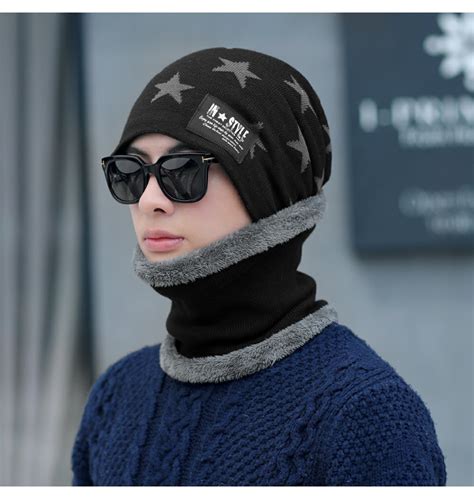 쇼모션 넥워머 비니세트블랙남성용 비니목토시세트 티몬