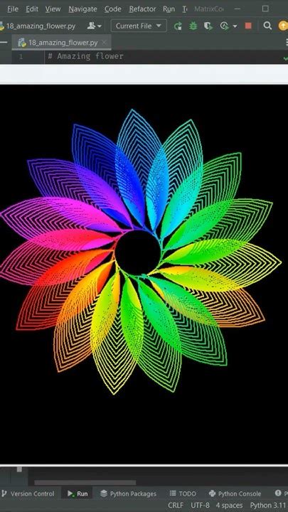 Python Turtle Fun 18 Creating A Stunning Rainbow Flower With Python