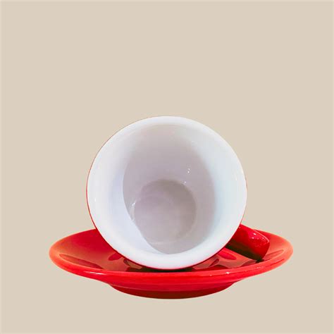Nuova Point Palermo Caffè Kaffeetasse Rot 145ml Tradition Und