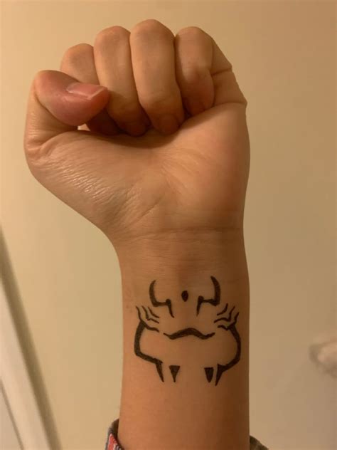 Jujutsu Kaisen Tattoo In Tato Anime Tato Tangan Kecil Tato Tangan
