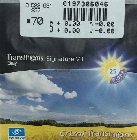 Линза для очков Essilor 1.5 Orma Transitions XTRActive Crizal Alize+ UV ...