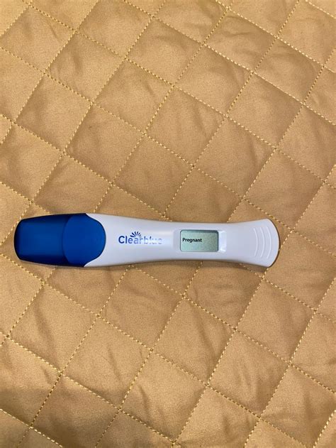 Clear Blue Positive Pregnancy Test