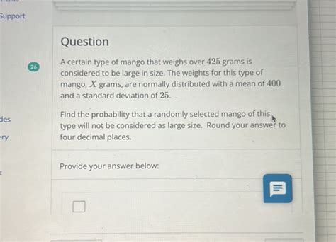 Support Question 26 A Certain Type Of Mango StudyX