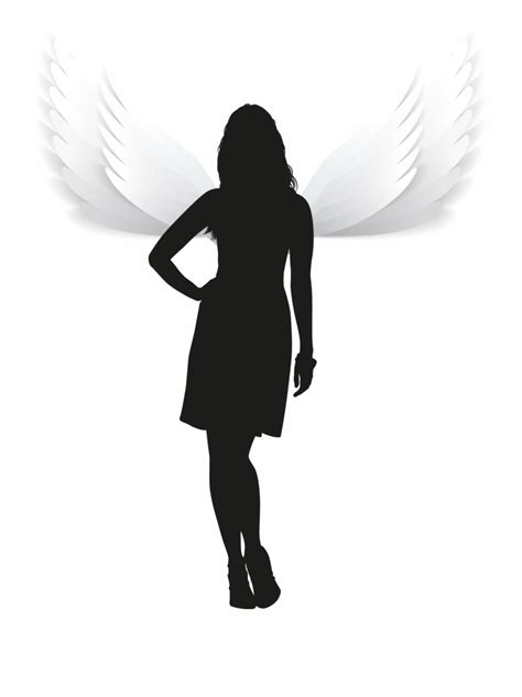 Female Angel Silhouette Svg 1413352
