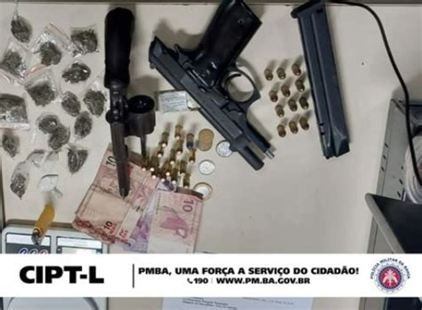 Rondesp Leste prende traficante pistola e revólver em Feira