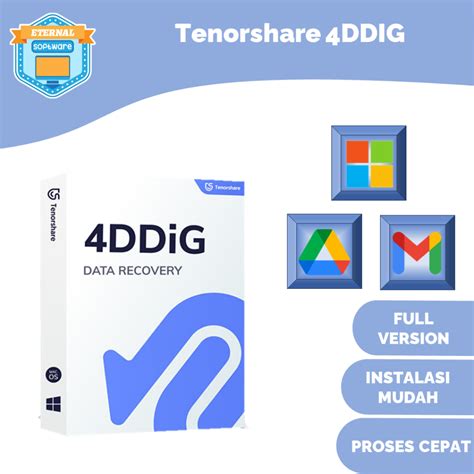 Jual Tenorshare 4DDIG Pro Full Version Aplikasi Windows Recovery Data