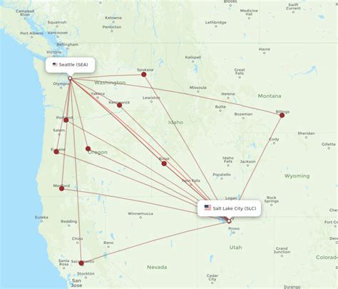 Flights From Seattle To Salt Lake City Sea To Slc Airlines And Best