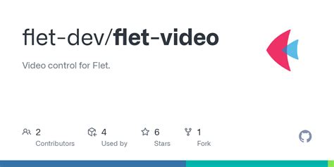 github flet dev flet video video control for flet