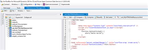 Fixing Html Web Resources Breaking Bug In Dynamics 365 Dynamicas