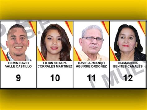 Listado Completo De Los Candidatos A Diputados Por Francisco Morazán