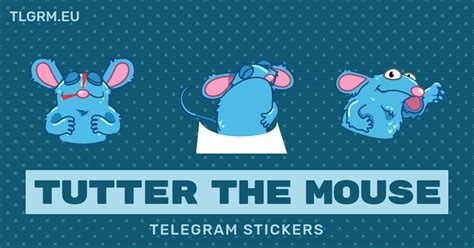“tutter The Mouse” Animated Sticker Set For Telegram
