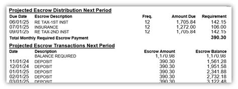 Understanding Annual Escrow Analysis Statement