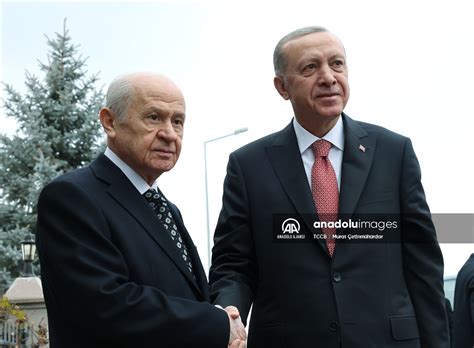 Cumhurbaşkanı Erdoğan MHP Genel Başkanı Bahçeli ile bir araya geldi