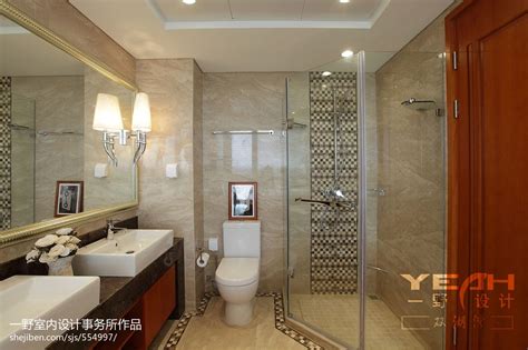现代美式卫生间淋浴房效果图 设计本装修效果图