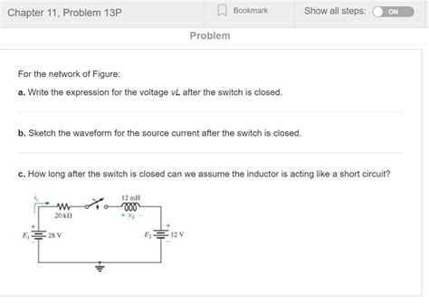 Solved Chapter 11 Problem 13P Bookmark Show All Steps ON Chegg