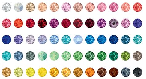 Free Rhinestone Color Chart