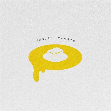 一个餐厅的logo，用黄油做出了一个p字造型，看起来很有食欲。