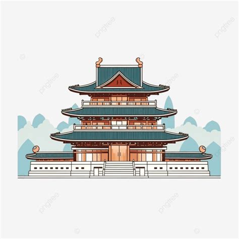 경복궁 그래픽 요소 그림 경계표 대한민국 궁전 Png 일러스트 및 이미지 에 대한 무료 다운로드 Pngtree