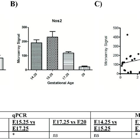 Comparison Of Qpcr And Microarray Expression Data Qpcr And Microarray Download Scientific