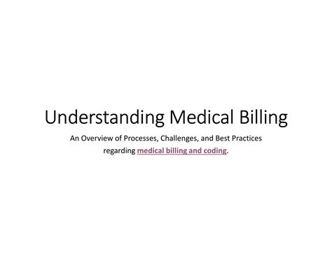 Understanding Medical Billing And Coding Pdf