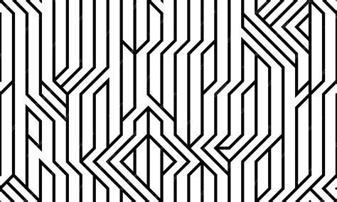 Premium Vector Tech Style Seamless Linear Pattern Vector Monochrome Circuit Board Lines