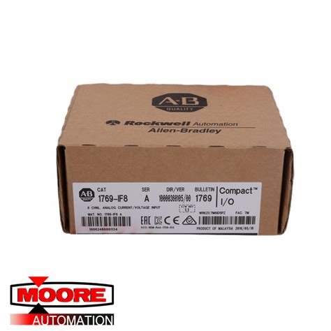 Ab 1769 If8 Compactlogix 8 Pt Analog Input Module Manufacturerab 1769 If8 Compactlogix 8 Pt