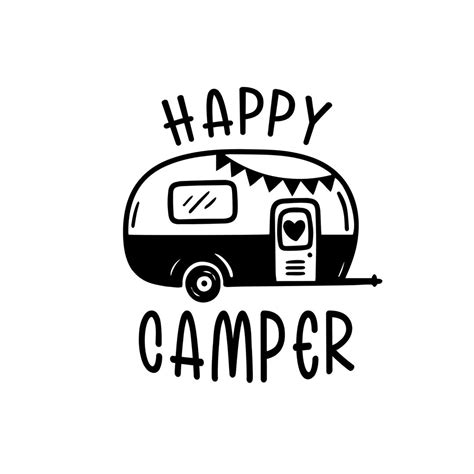 Happy Camper Svg Geschnitten Datei Cricut Kommerzielle Nutzung