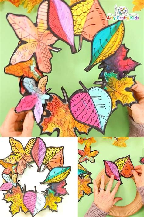 가을 리스 만들기🍁 가을 리스 도안 가을 환경판 구성 가을 미술 활동 Youtube Book Making Winnie The Pooh Disney