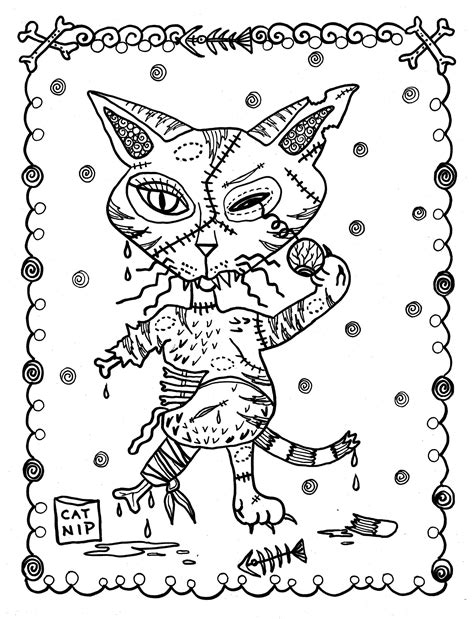 Раскраска кошка сложная (Большое количество фото!) - drawpics.ru