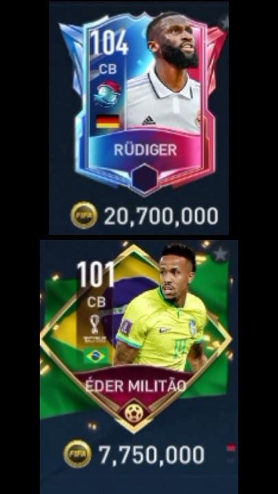 Rüdiger🇩🇪 Vs Éder Militão🇧🇷 Short Fifamobile23 Rudiger Edermilitao