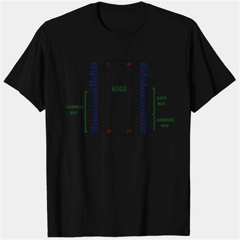 6502 Cpu Pinout Color T Shirts Id 19363432 By Big Boi Printblur