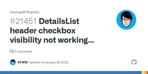Detailslist Header Checkbox Visibility Not Working Correctly · Issue